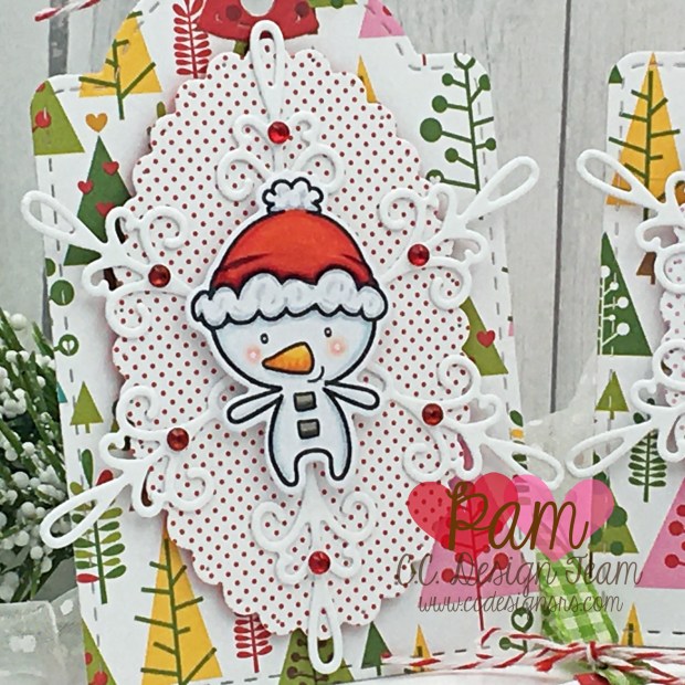 C.C. Designs Gift Tags – A Pretty Pink Peony