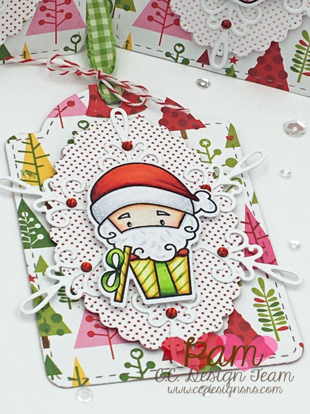 C.C. Designs Gift Tags – A Pretty Pink Peony