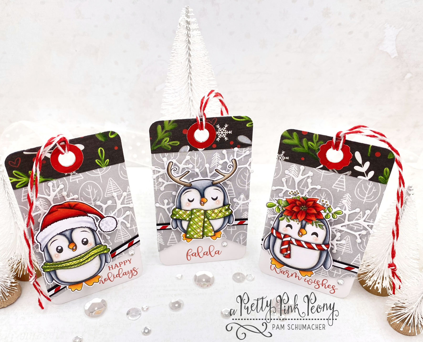 Cute Christmas Tags – A Pretty Pink Peony